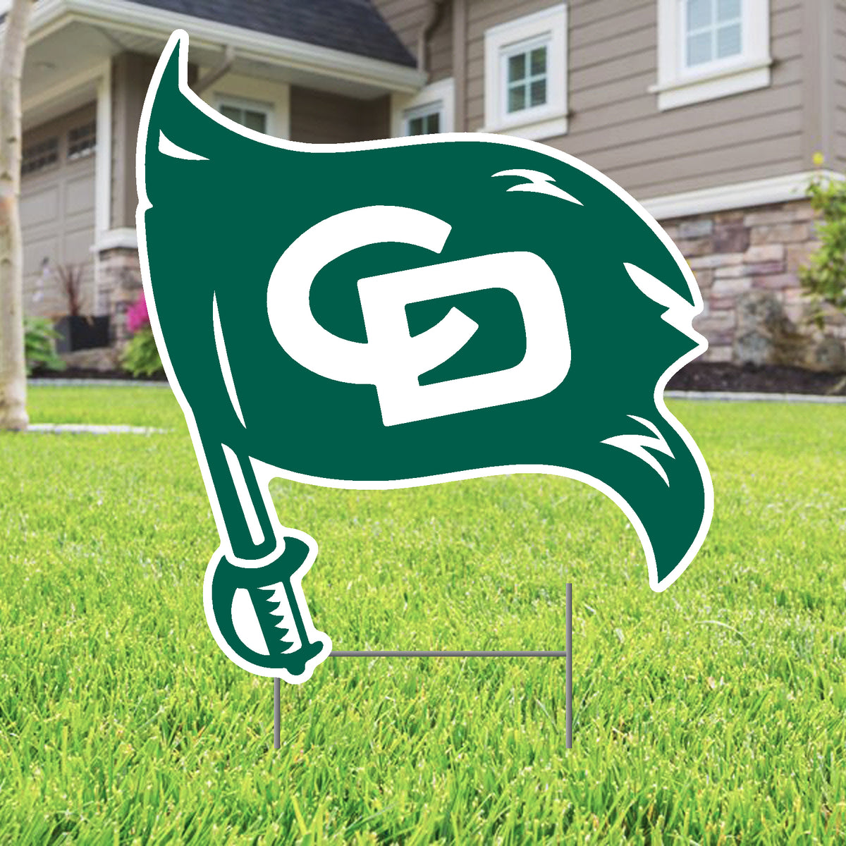 Color Shock Flag Lawn Sign – The BucsShop @ Charlotte Country Day School